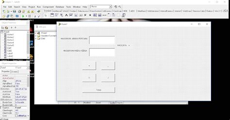 Tutorial Membuat Aplikasi Kalkulator Sederhana Dengan Delphi7 ~ Tugas
