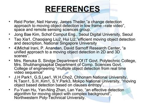 Moving Object Detection Ppt