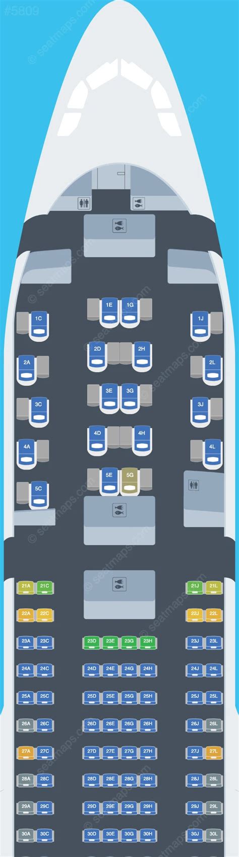 Seat Map Of Airbus A330 Iberia Updated 2024