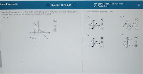 solved given the following graph of y f x sketch by hand