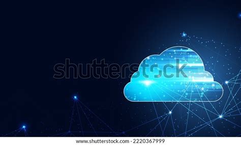 Abstract Cloud Technology Big Data Information Stock Vector Royalty