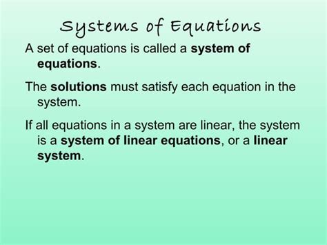 Solving Systems By Substitution Ppt