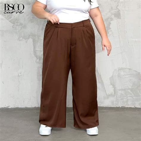 ONHAND BSCO CURVE PLUS SIZE XL XL ZOEY KOREAN STYLE WIDELEG TROUSERS KOREAN FASHION STYLE