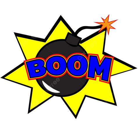 Boom Comic Vector Icon Boom Comic Speech Boom Boom Comic Speech PNG And Vector With