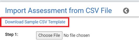 How To Import An Assessment Via Csv Lifecycle Insights