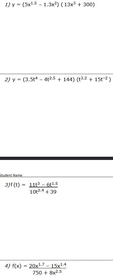 Solved Find Derivative Of Each Expression Algebraic