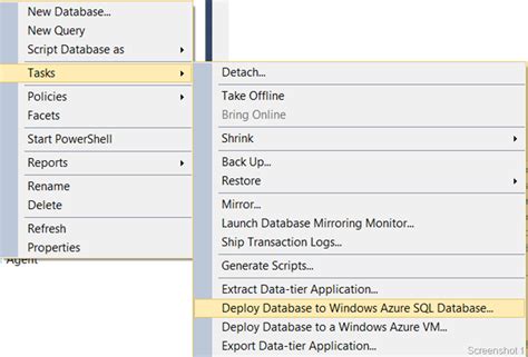 Sending A Database To Azure Troubleshootingsql