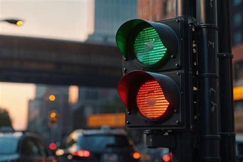 Premium Photo Smart Traffic Lights With Adaptive Control