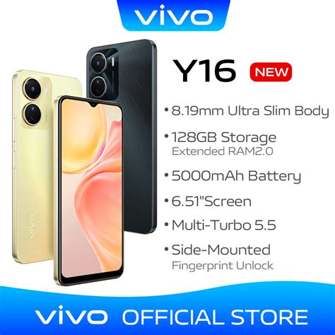 NEW Vivo Y Cellphone GB ROM Mobile MAhBattery Gamingphone Inchscreen