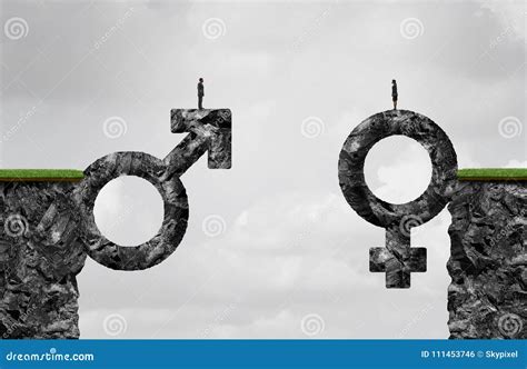 Gender Gap Idea Stock Illustration Illustration Of Inequality 111453746