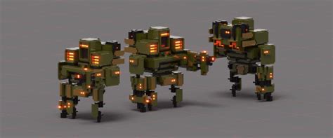 Voxel Robot Assets For Free By Monogon