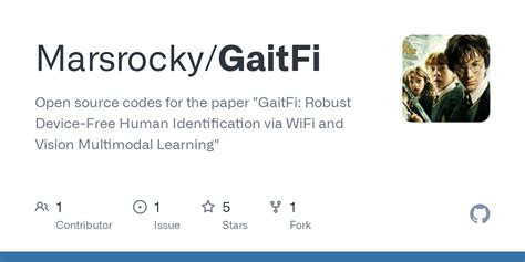 Github Marsrocky Gaitfi Open Source Codes For The Paper Gaitfi Robust Device Free Human