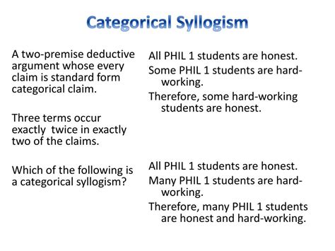 Ppt Categorical Logic Part I Powerpoint Presentation Free Download