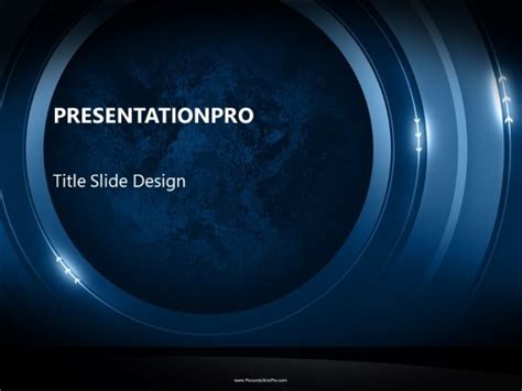 Liquid Techno Blue Abstract PowerPoint Template PresentationPro