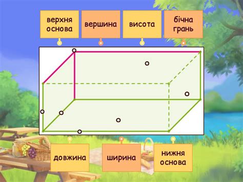 паралелепіпед Labelled Diagram