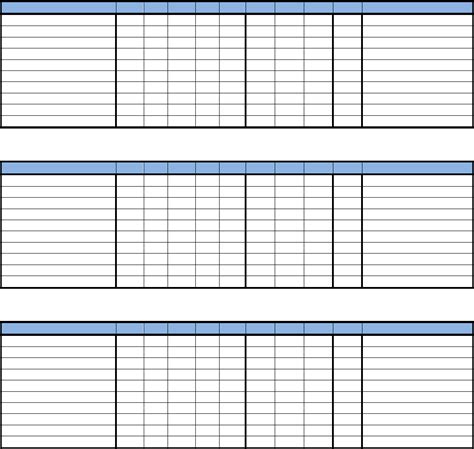 Simple Exercise Log Sample In Word And Pdf Formats