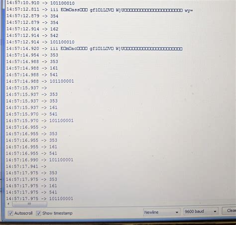 Trouble Reading Serial Signal Interfacing W Software On The Computer