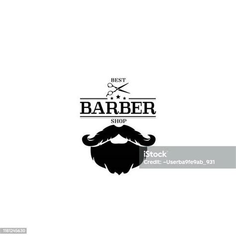 이발소 고립 빈티지 라벨 배지 엠블럼 벡터 일러스트레이션 가위에 대한 스톡 벡터 아트 및 기타 이미지 가위 개인 장식품 고급 Istock