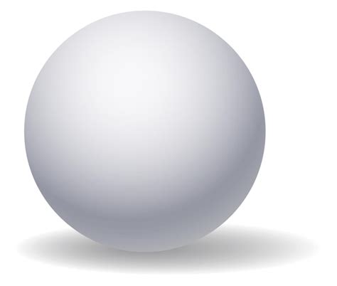 White Sphere Realistic Mockup Blank Orb Render Premium Vector