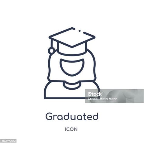 교육 개요 모음에서 선형 점진 아이콘입니다 얇은 라인은 흰색 배경에 고립 된 벡터를 졸업 점진 하는 유행 삽화 교육에 대한 스톡 벡터 아트 및 기타 이미지 Istock