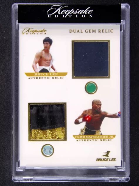 2024 KEEPSAKE EDITION Bruce Lee Floyd Mayweather Jr Dual Gem Relic Patch 50 EUR 0 91 PicClick IT