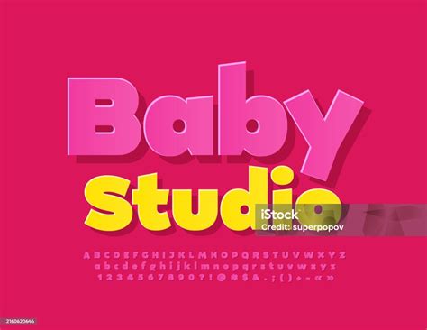 벡터 크리에이 티브 배너 베이비 스튜디오 종이 알파벳 문자 숫자 및 기호 세트 0명에 대한 스톡 벡터 아트 및 기타 이미지 0명 공연 공휴일 Istock