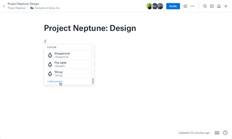 Slash Commands In Paper