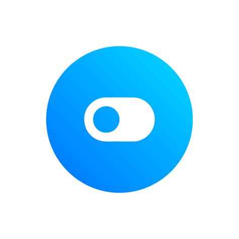 Switch Toggle Icon On Blue Gradient Shape 53208564 Png