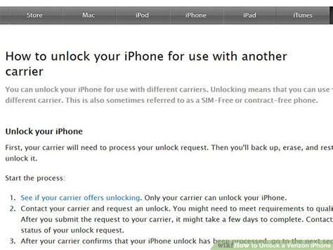 How To Unlock A Verizon Iphone Steps With Pictures Wikihow
