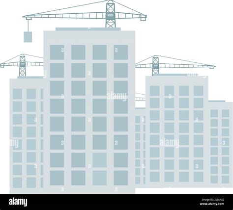Building Apartment Complex Semi Flat Color Vector Object Stock Vector