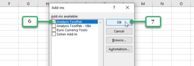 How To Add The Data Analysis Toolpak In Excel