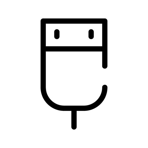 Usb Plug Icon Vector Symbol Design Illustration Vector Art At Vecteezy