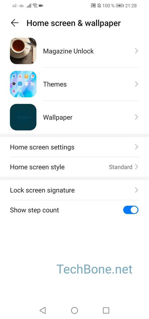 How To Enable Or Disable Home Screen Loop Huawei Manual TechBone
