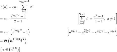 Solving Recurrence Relation Tn 3t2n3 Cn Stack Overflow