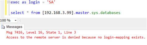 Security Linked Server Available To Users Without Permissions Database Administrators Stack