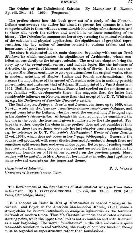 Infinitesimal Calculus