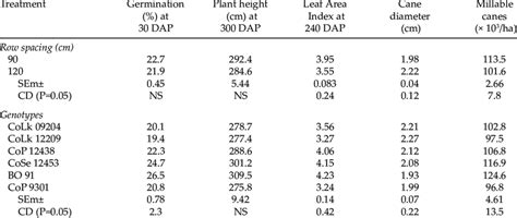 Effect Of Different Row Spacing And Genotypes On Growth And Yield