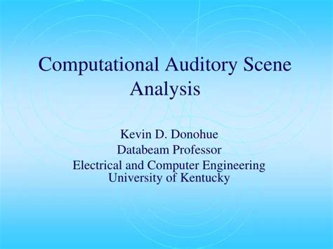 Ppt Computational Auditory Scene Analysis Powerpoint Presentation Free Download Id 7101133