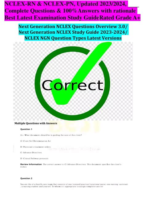 Next Generation NCLEX Questions Overview 3 0 Next Generation NCLEX