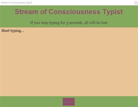 Github Shizen No Ko Python Stream Of Consciousness Typing App