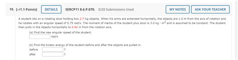 Solved 19 [ 1 1 Points] Details Sercp11 8 6 P 070 0 20