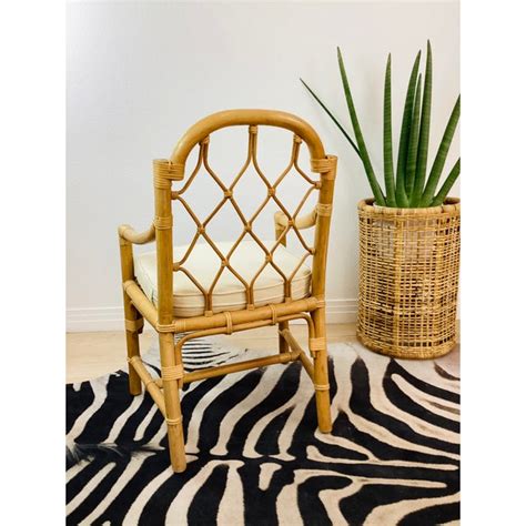 Vintage Rattan Open Weave Chair Chairish