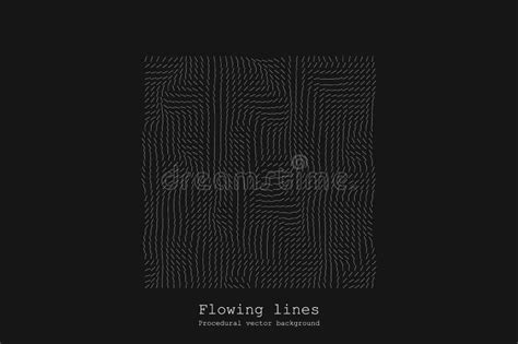 Abstract Line Matrix Pattern Noise Flow Dynamic Stock Vector