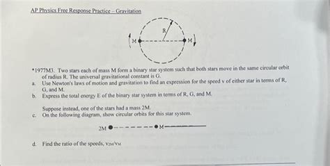 Solved Ap Physics Free Response Practice Gravitation