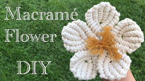 MACRAME FLOWER DIY Tutorial फल Diy flowers Macrame patterns