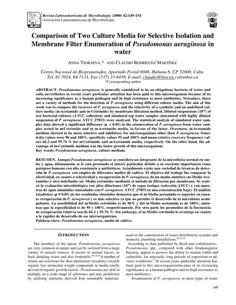 Pdf Comparison Of Two Culture Media For Selective Isolation And