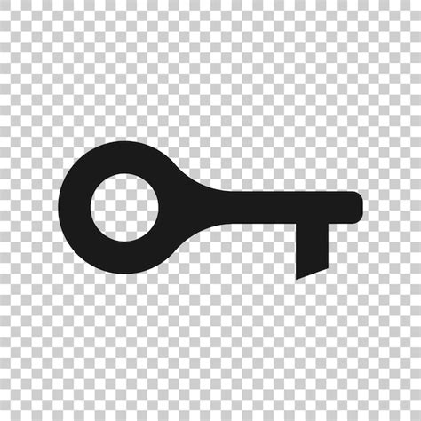 Premium Vector Key Icon In Flat Style Password Vector Illustration On White Isolated