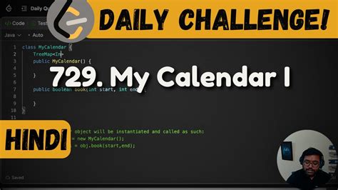 729 My Calendar I Balanced Trees Leetcode Daily Challenge Dsa