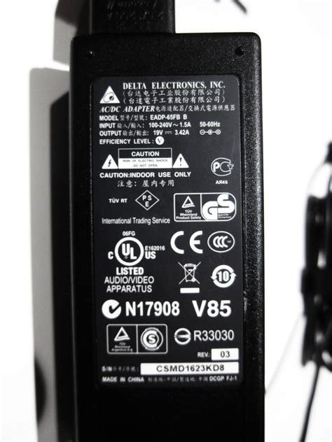 Delta Electronics EADP-65FB B — Все зарядные устройства
