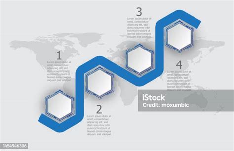 육각형 Hud Ui 디스플레이 타임 라인 주제 프리젠 테이션 인포 그래픽 벡터의 인포 그래픽 흰색 템플릿 0명에 대한 스톡 벡터 아트 및 기타 이미지 Istock